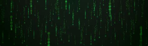 binary code background with falling digits futuristic green matrix abstract data stream glowing