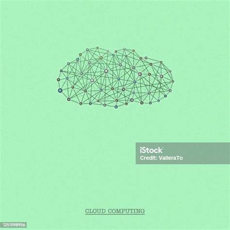 클라우드 컴퓨팅 녹색 배경에 인터넷 클라우드 현대 인터넷 비즈니스의 미래 기술 정보 교환 0명에 대한 스톡 벡터 아트 및 기타