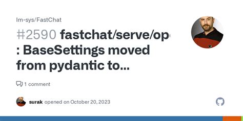Fastchatserveopenaiapiserverpy Basesettings Moved From Pydantic