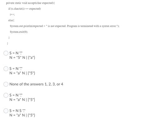 Solved Consider The Following Recursive Descent Parser Code