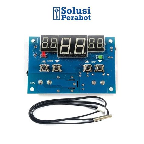 Jual Modul Thermostat Digital W1401 Sp Xh W1401 Pengatur Suhu Dc 12v 24v Sensor Ntc Controller