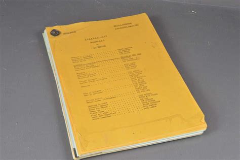 Lot 535 An Original Bbc Tv Camera Script For Cult