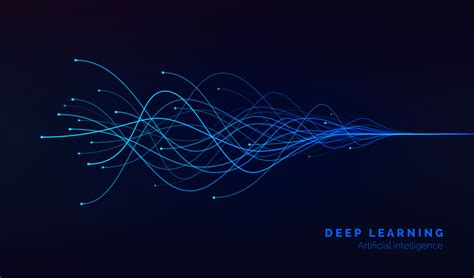 Deep Learning Visualization Ai Artificial Intelligence Concept Of Neural Networks Wave
