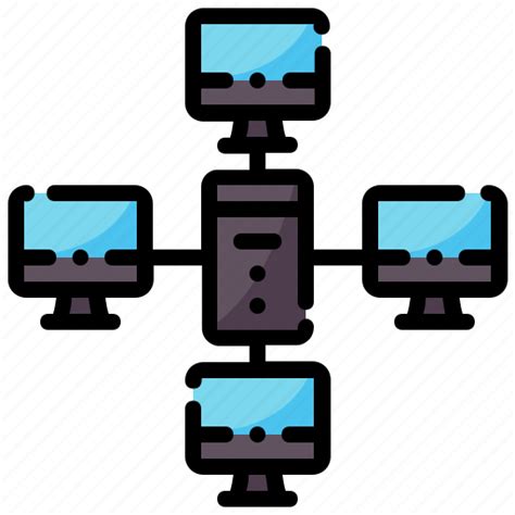 Server Computers Database Distributed Icon Download On Iconfinder