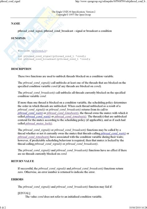 sistemi operativi syscall pthread cond signal
