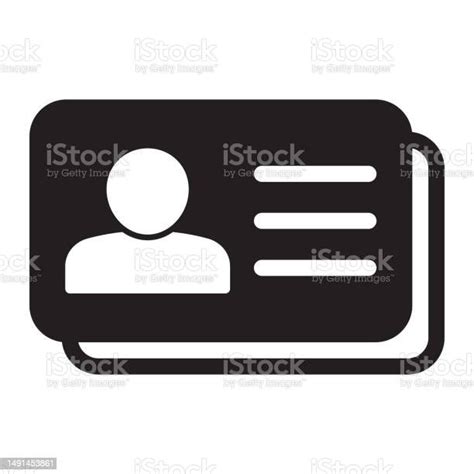 Id 카드 아이콘입니다 Id 카드 배지 아이콘입니다 신분증 운전 면허증 아이콘입니다 벡터 그림입니다 경영자에 대한 스톡 벡터 아트 및 기타 이미지 Istock