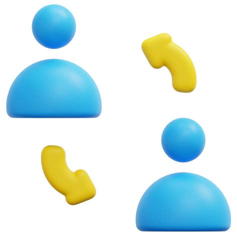 Interaction 3d Render Icon Illustration 21614846 Png