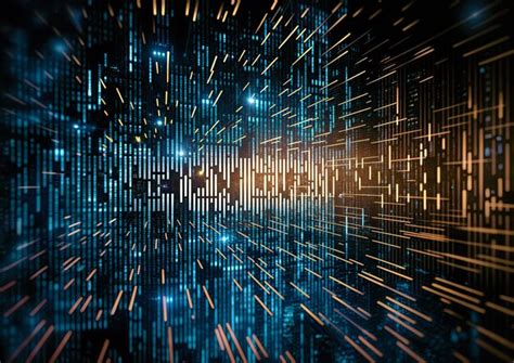 premium photo abstract technology background with binary code big