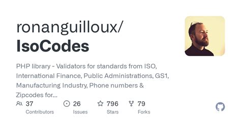 GitHub Ronanguilloux IsoCodes PHP Library Validators For Standards From ISO International