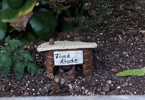 Toad House Ooak High Fired Toad Home Garden Art Fairy Etsy