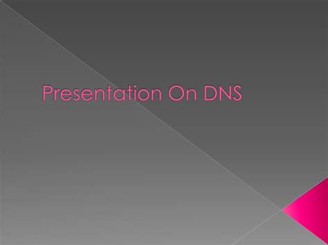 Presentation On Dns Pptx Web Hosting Internet