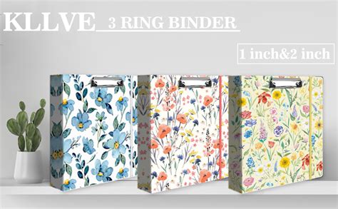 3 Ring 1 Inch Binder Organizer Kllve Three Ring Binders With Clipboard 5 Tabs