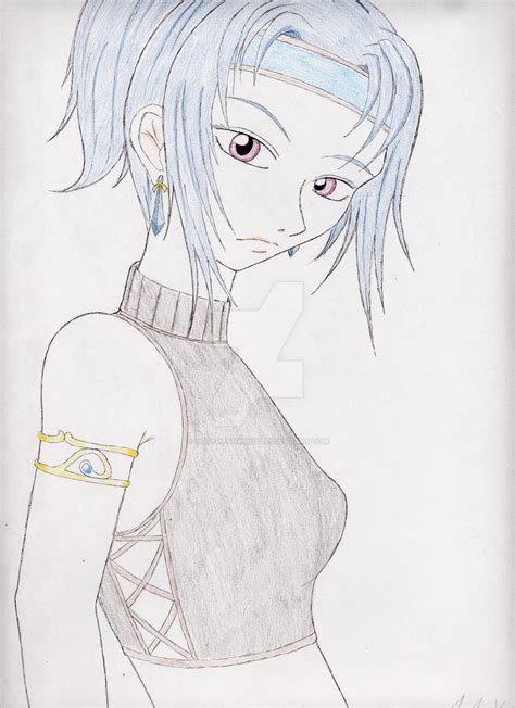 Blue Haired Anime Profile Girl By Soryuashwind On Deviantart