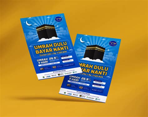 Template Brosur Haji Dan Umroh CDR Bisa Di Edit Jasalogoid Jasalogo Id