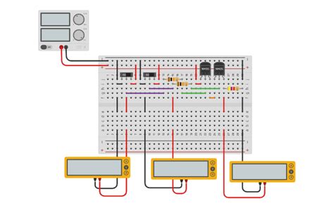 Circuit Design Práctica 9 Experimento 2 Tinkercad