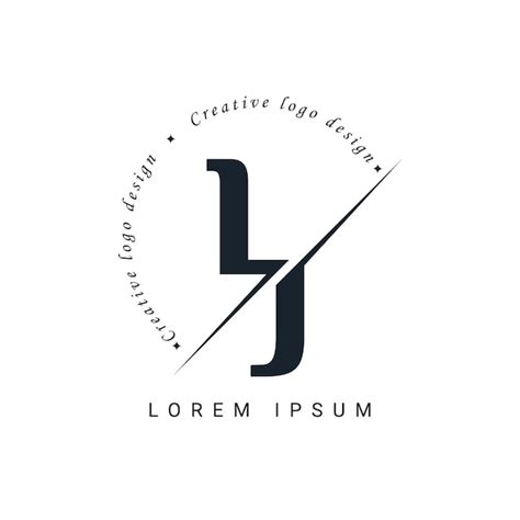 Premium Vector Lj Letter Logo Design With A Creative Cut Creative Logo Design