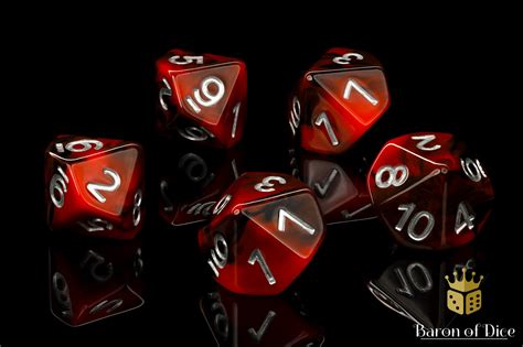 Counter Red And Black D10 Baronofdice