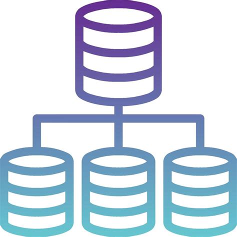 A Database Structure With Three Rows Of Data 51416136 Vector Art At