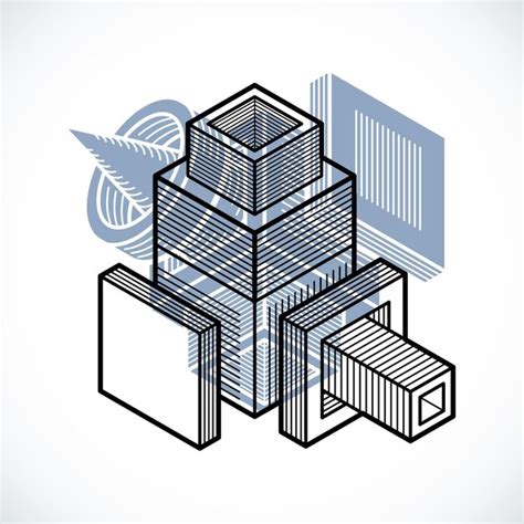 Premium Vector 3d Design Abstract Vector Dimensional Cube Shape