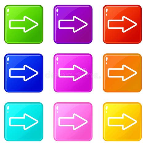 Cursor To Right Set Stock Vector Illustration Of Choice