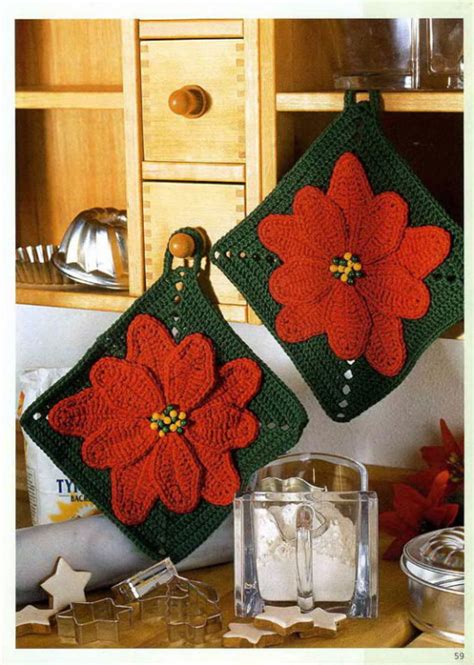 Прихватки для кухни крючком со схемами Прихватки для кухни и игольницы своими руками схемы