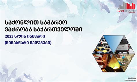 საგარეო ვაჭრობა 2023 წლის იანვარი