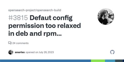 Opensearch Project On Linkedin Defaut Config Permission Too Relaxed In Deb And Rpm Packages