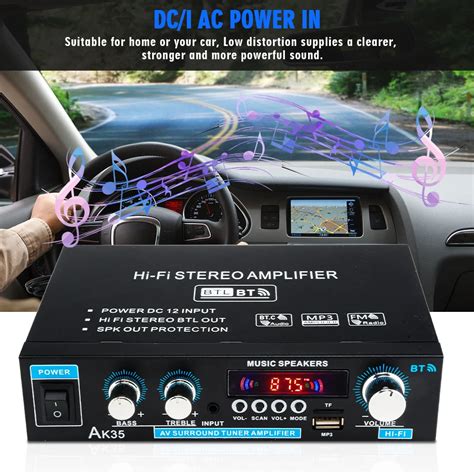 Домашние Цифровые усилители AK35, аудио 110-240 В, Bluetooth 5,0 ...