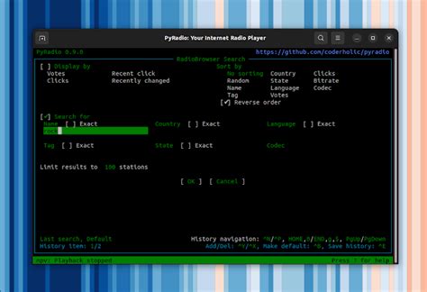 Command Line Internet Radio Player PyRadio Stable Released With Radio Browser Info