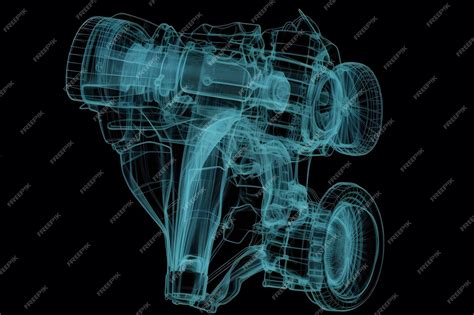 Premium Ai Image Motor Visualization Digital Neural Network Ai Generated