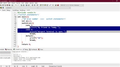 C Programming Switch Statement In C Language YouTube