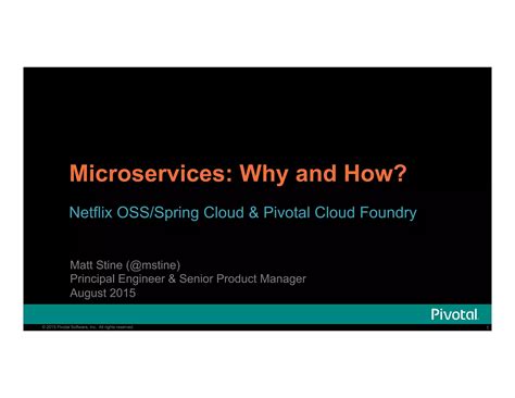 pivotal microservices spring pcf skillsmatter pptx