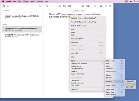 How To Type Raised Or Lowered Characters And Text On Mac