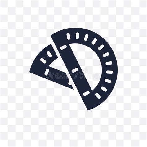 Protractor Icon Vector Isolated On White Background Protractor Sign Sign And Symbols In Thin