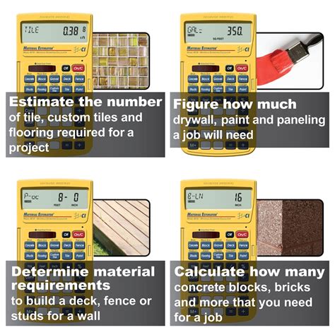 Material Estimator Calculated Industries