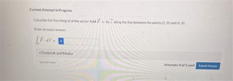 Solved Calculate The Line Integral Of The Vector Field F Xi Chegg