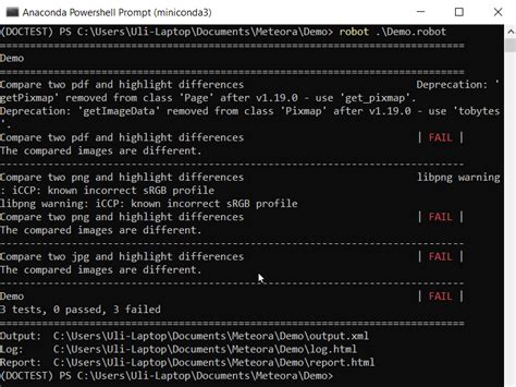 Deprecation Messages Warnings When Comparing Files Issue Manykarim Robotframework