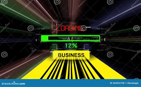 Business Loading Progress Bar On The Screen Stock Illustration Illustration Of Investment