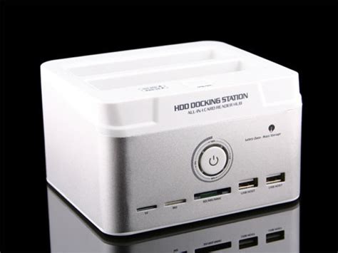The Dual Hdd Docking Station With Usb Hub And Card Reader Gadgetsin