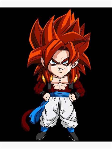 Gogeta Ssj4 Chibi Classic Poster For Sale By Weschefdhuew Redbubble