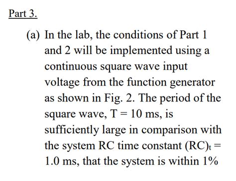 Solved Consider The Electrical Rc Circuit Shown In Fig 1