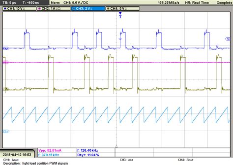 Uc3825 Problems With Minimum Duty Cylce And Aoutbout Toggling Of The