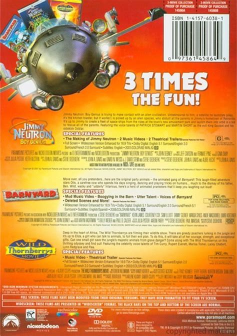 Nickelodeon 3 Movie Collection Dvd 2011 Dvd Empire
