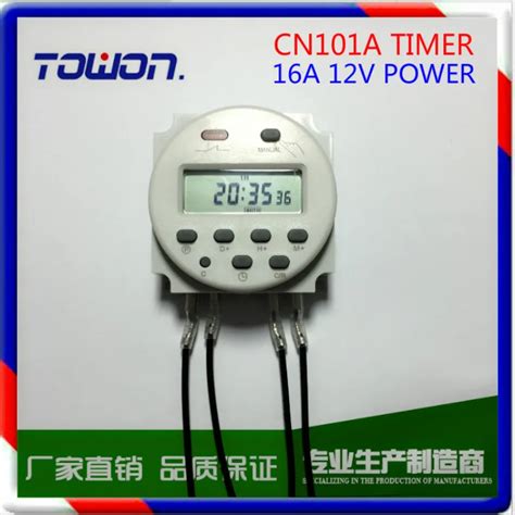 CN A Digital LCD Programmable Timer DC V A Time Relay Switch With Connect Cable In