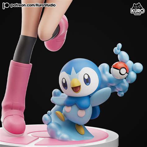 3d File Dawn And Piplup Pokemon 🐉 ・3d Printer Design To Download・cults