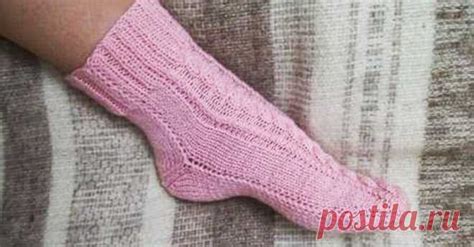 Вяжем носки без шва на двух спицах легко интересно и увлекательно Лю Рукоделие Постила