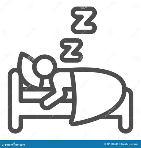 Sleep Outline Icon Element Of Lazy Person Icon For Mobile Concept And Web Apps Thin Line Icon