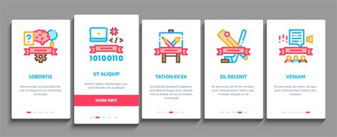 Academy Educational Onboarding Elements Icons Set Vector 17348549 Vector Art At Vecteezy