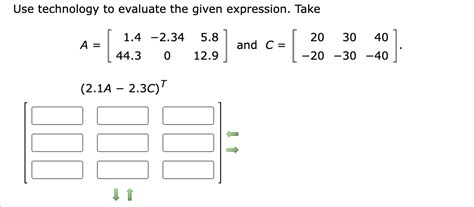 Solved Use Technology To Evaluate The Given Expression Take Chegg