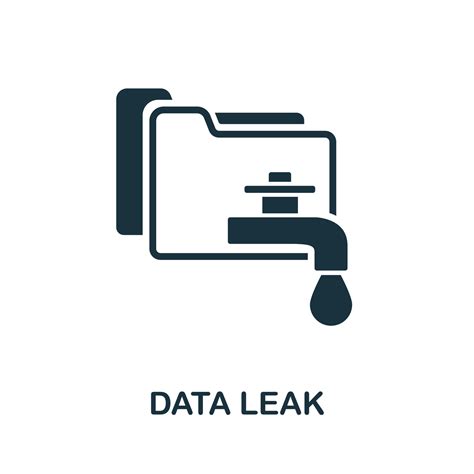 Data Leak Icon From Banned Internet Collection Simple Line Data Leak Icon For Templates Web